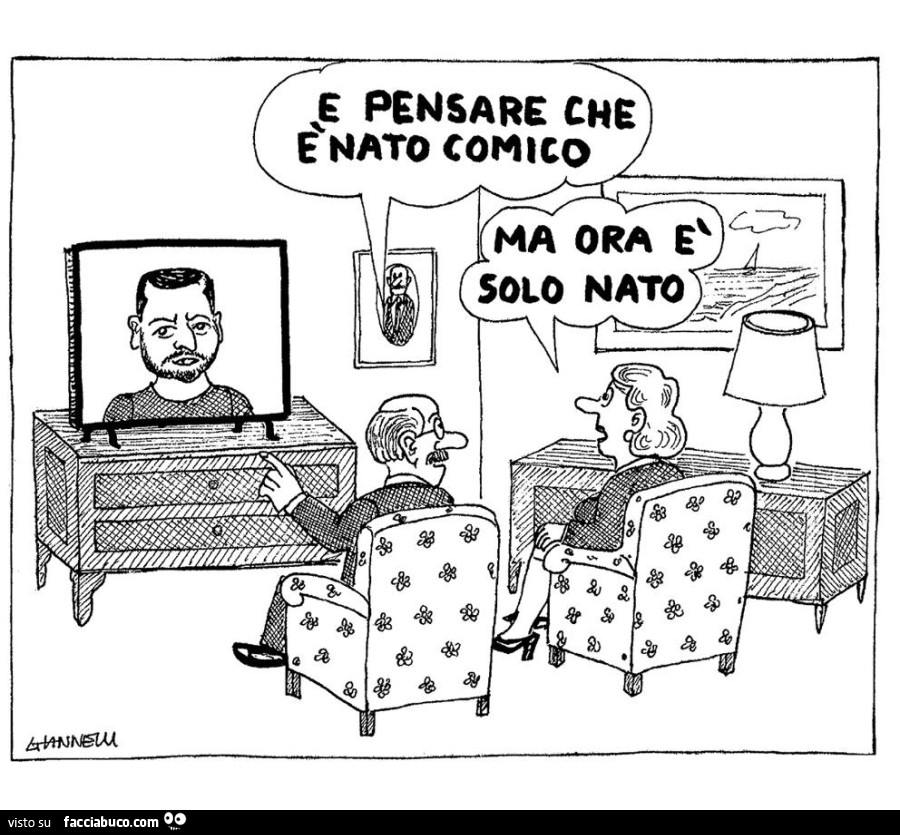 E pensare che è nato comico. ma ora è solo nato - Facciabuco.com