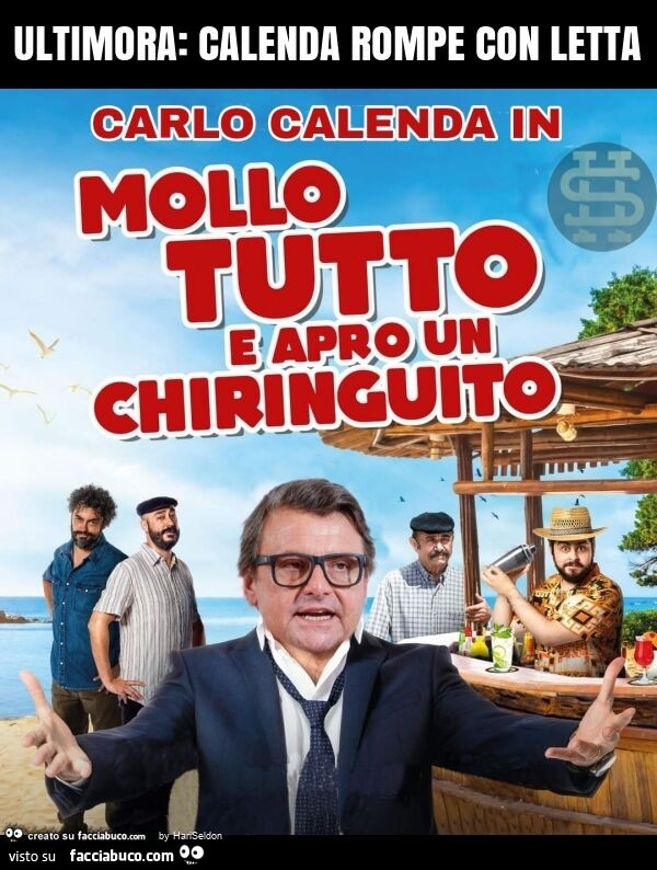Ultimora: calenda rompe con letta - Facciabuco.com