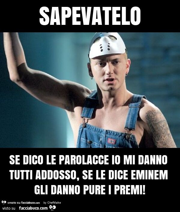 Tutti i meme su Eminem - Facciabuco.com