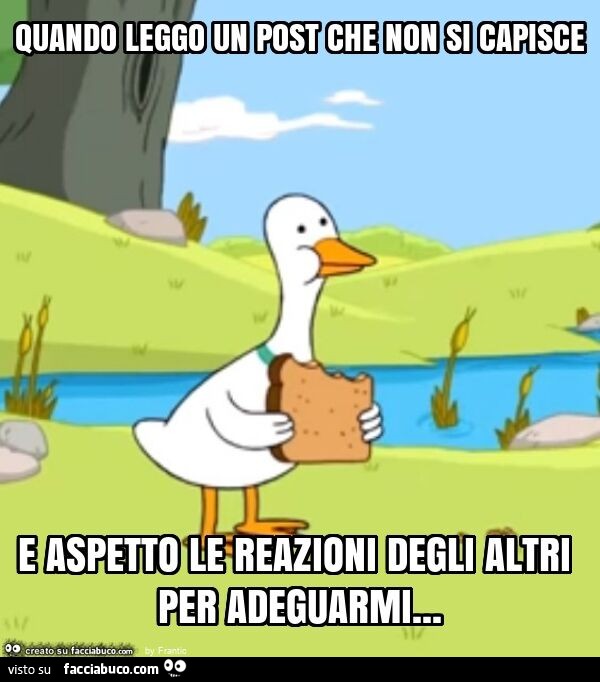 Quando leggo un post che non si capisce e aspetto le reazioni degli ...
