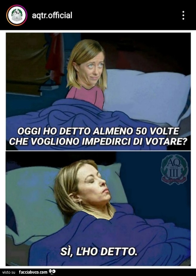 Tutti i meme su Giorgia Meloni - Facciabuco.com