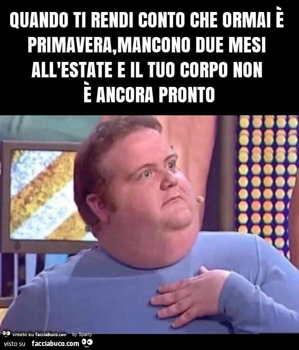 Quando ti rendi conto che ormai è primavera, mancono due mesi all ...