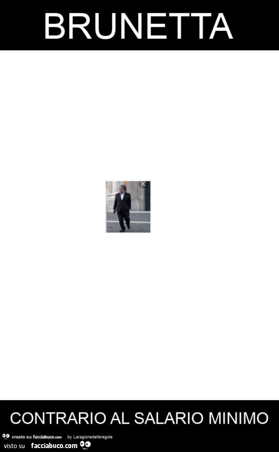 Tutti i meme su Renato Brunetta - Facciabuco.com